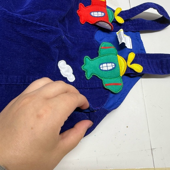 Bottoms | Vintage Baby Boy Corduroy Airplane Overalls | Poshmark